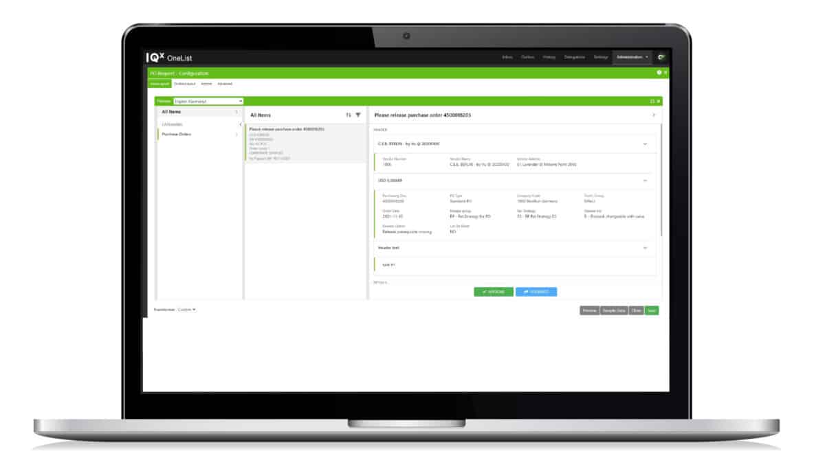 New Release of Workflow Approval Software: IQX OneList