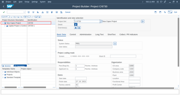 Creating SAP Project Milestones for Capital Project Control