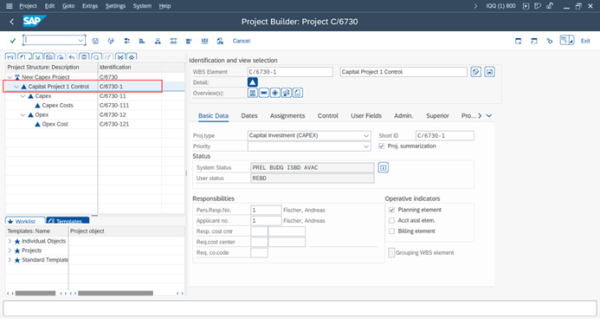 Creating SAP Project Milestones for Capital Project Control